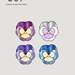 Violet Flower Stained Glass Pattern: Beginner DIY (digital Download) - Etsy