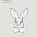Rabbit Stained Glass Pattern Beginner Pattern Downloadable Pattern ...