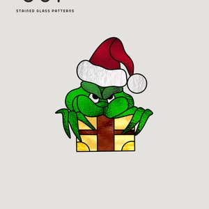 Grinch Stained Glass Pattern: Christmas Suncatcher DIY (PDF Pattern) - Etsy