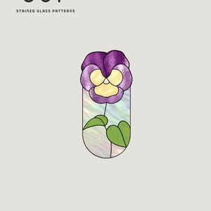 Flower Stained Glass Patterns Violet, Do It Yourself, DIY Stained Glass ...