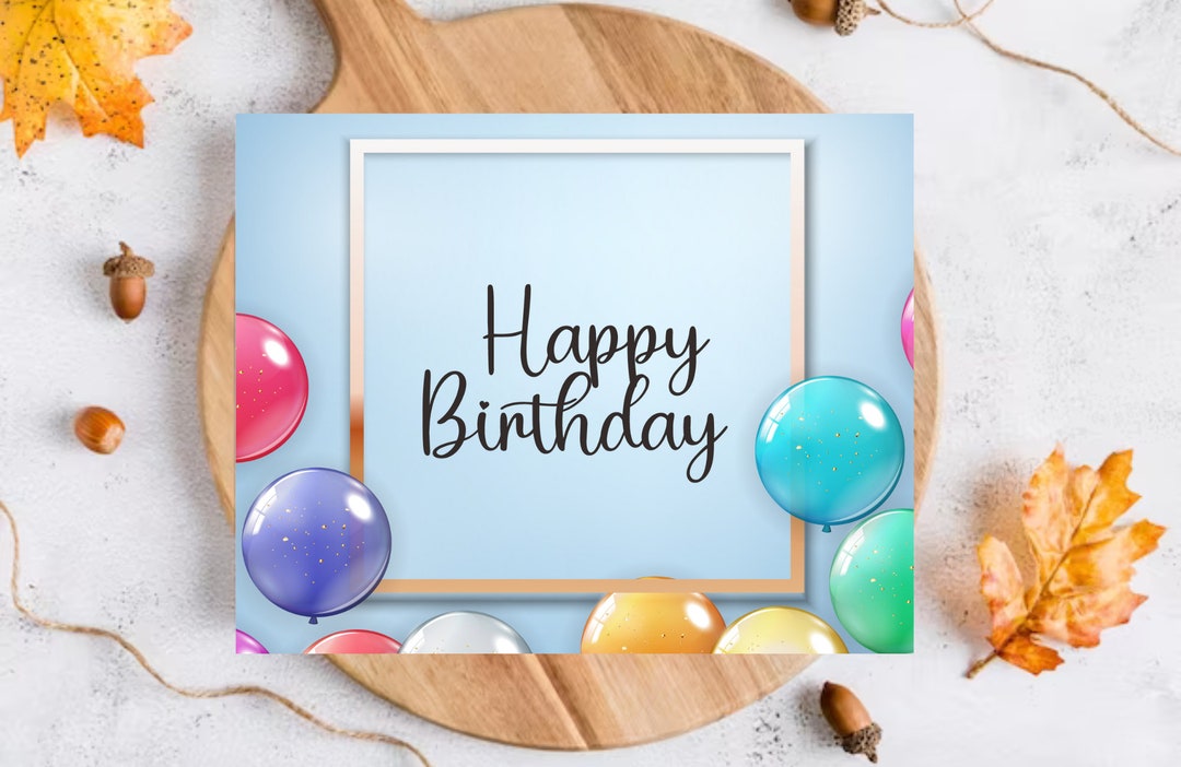 Printable Birthday Card Digital Birthday Card Greeting Card Birthday ...