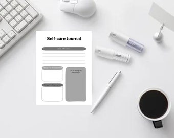 Self Care Journal Self Care Planner Wellness Planner Habit Journal Self ...