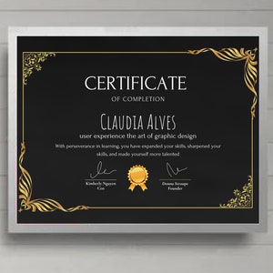 Certificate of Completion Template Editable Certificate of Completion ...