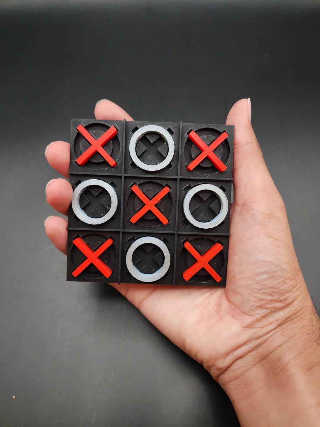 Mini Tic Tac Toe Board With Pieces | Portable | 3D Printed | Game ...