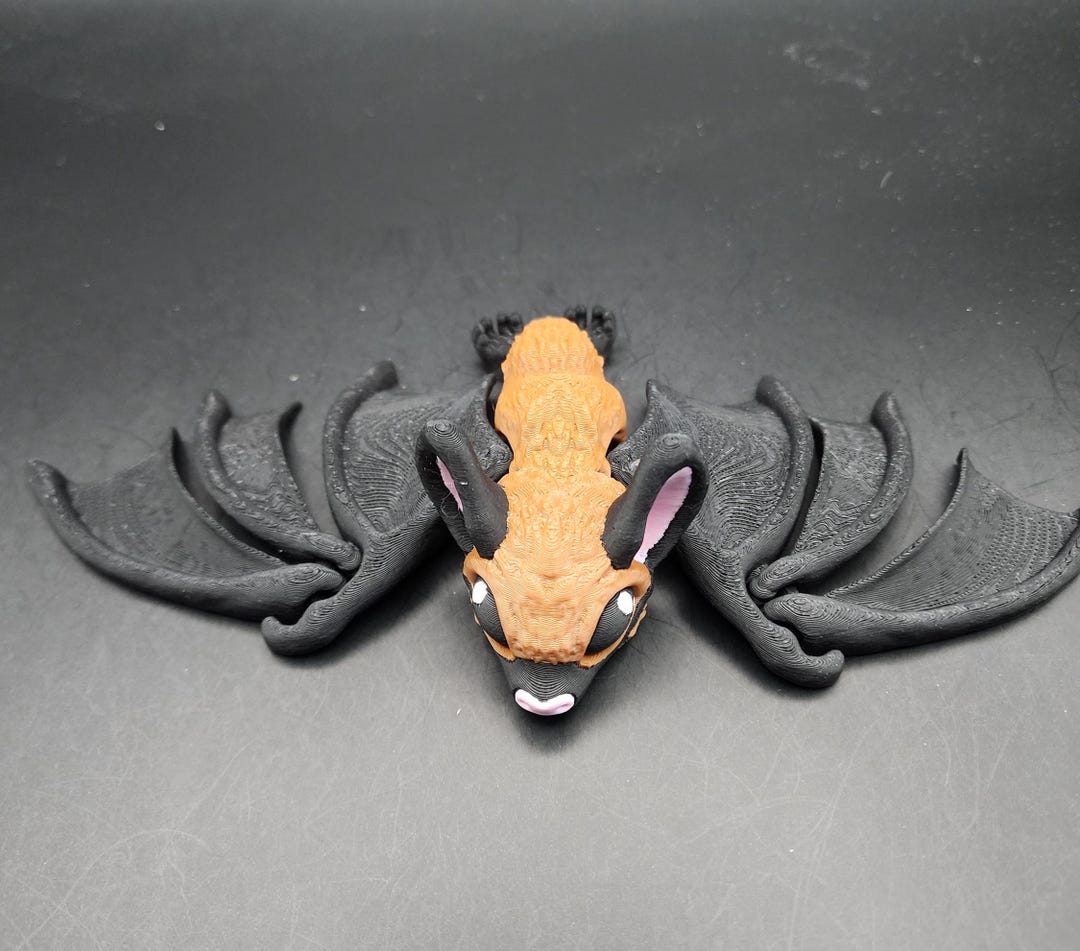 Cute Articulated Bat | Halloween | Flexible | Spooky Scary | Pet | 3D ...