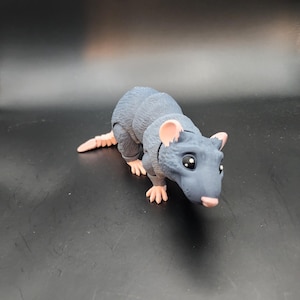 Cute Articulated Rat | Rodent | 3D Printed | Wildlife | Fidget ...