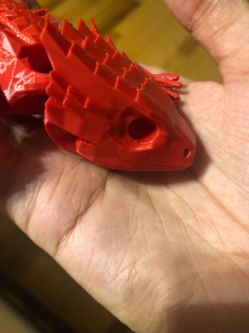 Articulated Crocodile Skink Lizard 3D Print Paperweight - Etsy