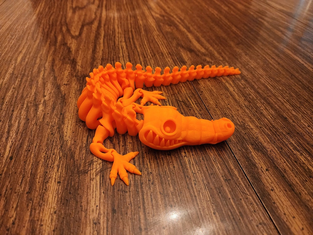 Articulated Alligator Skeleton | Fidget | Cute | 3D Printed | Dinosaur ...