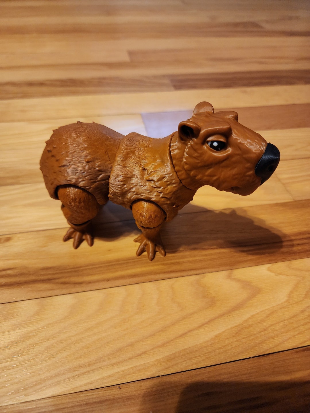 Happy Articulated Capybara | Cute | 3D Printed | Wildlife | Fidget ...