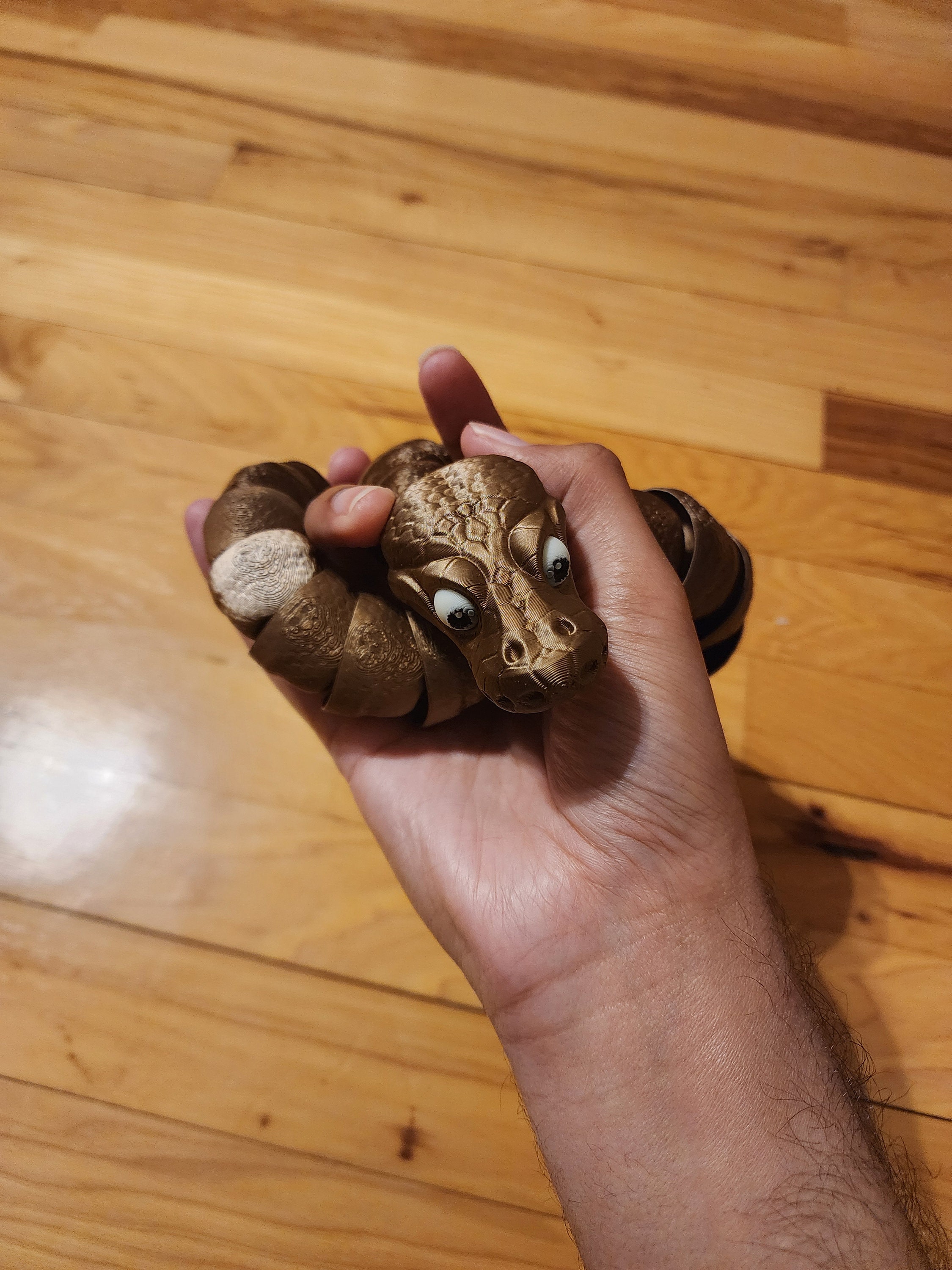 Cute Articulated Ball Python Snake Fidget Flexible Sensory Detailed Pet ...