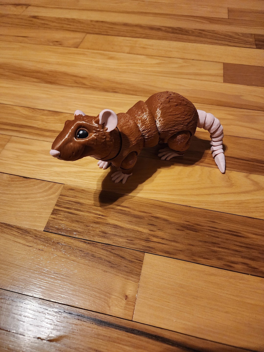 Cute Articulated Rat Rodent 3D Printed Wildlife Fidget Flexible Sensory ...
