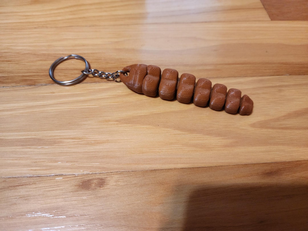 Rattlesnake Tail Fidget Keychain | Rattler | Toy | Articulating | 3D ...