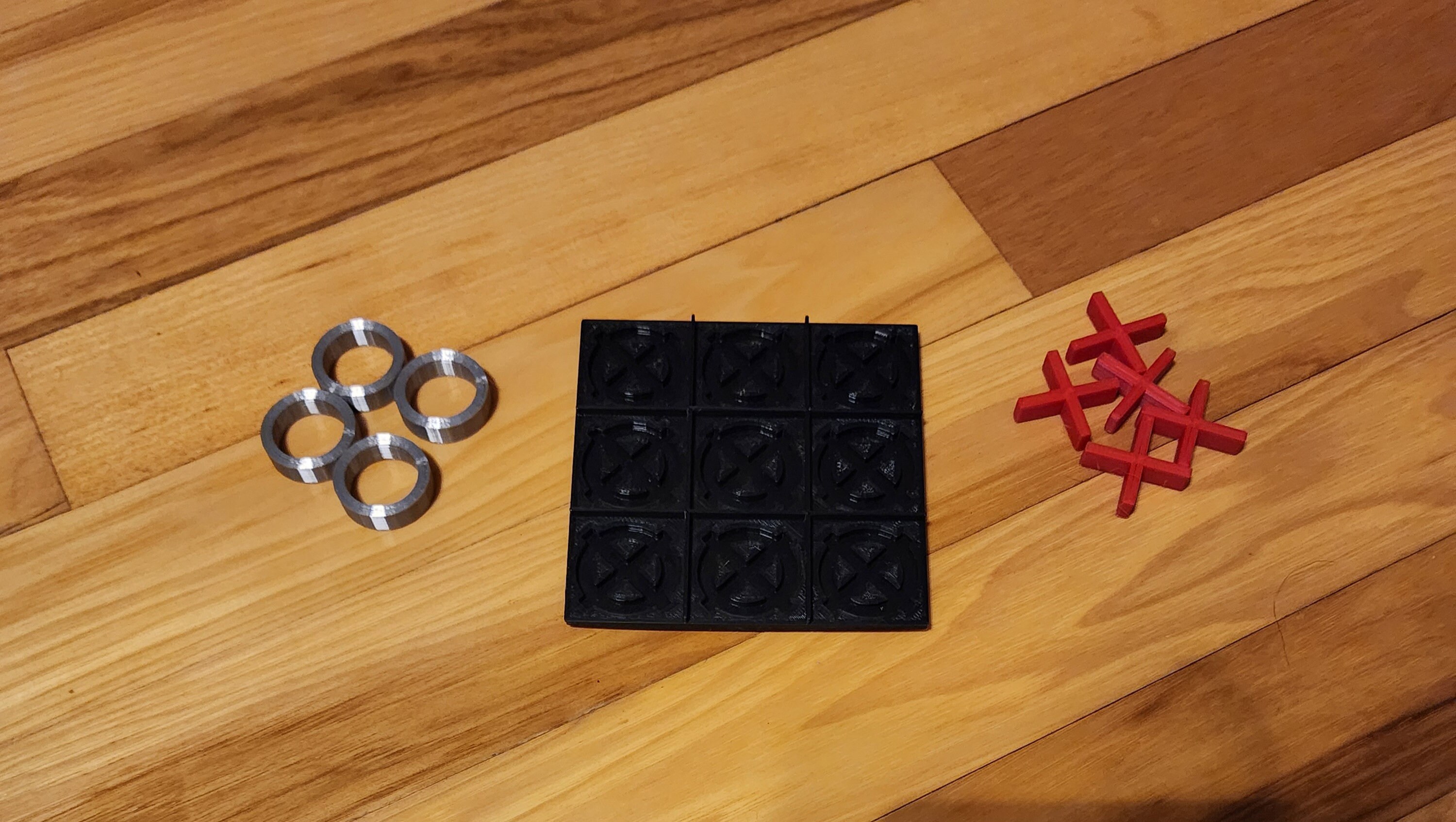 Mini Tic Tac Toe Board With Pieces Portable 3D Printed Game Boardgame ...