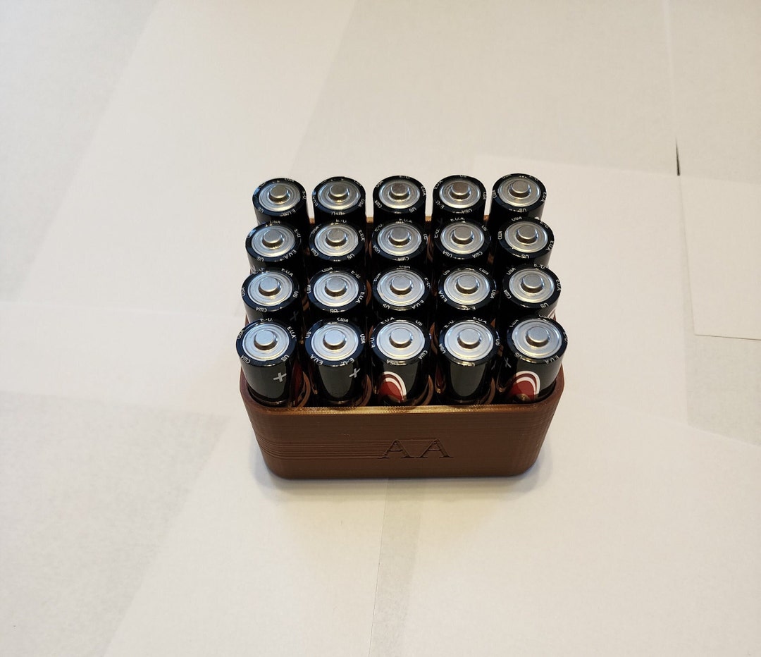AA Battery Holder | Storage | Space | Organize | Small | Handheld ...