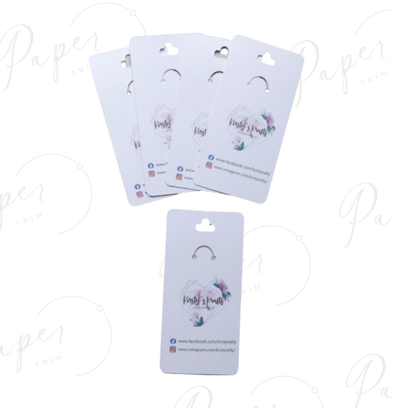 Personalised Logo Keyring Display Cards Backing Cards - Etsy