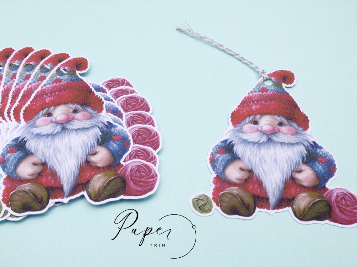 Gnome Gift Tags Gnome Tags Gnome Labels Gnome Decor - Etsy