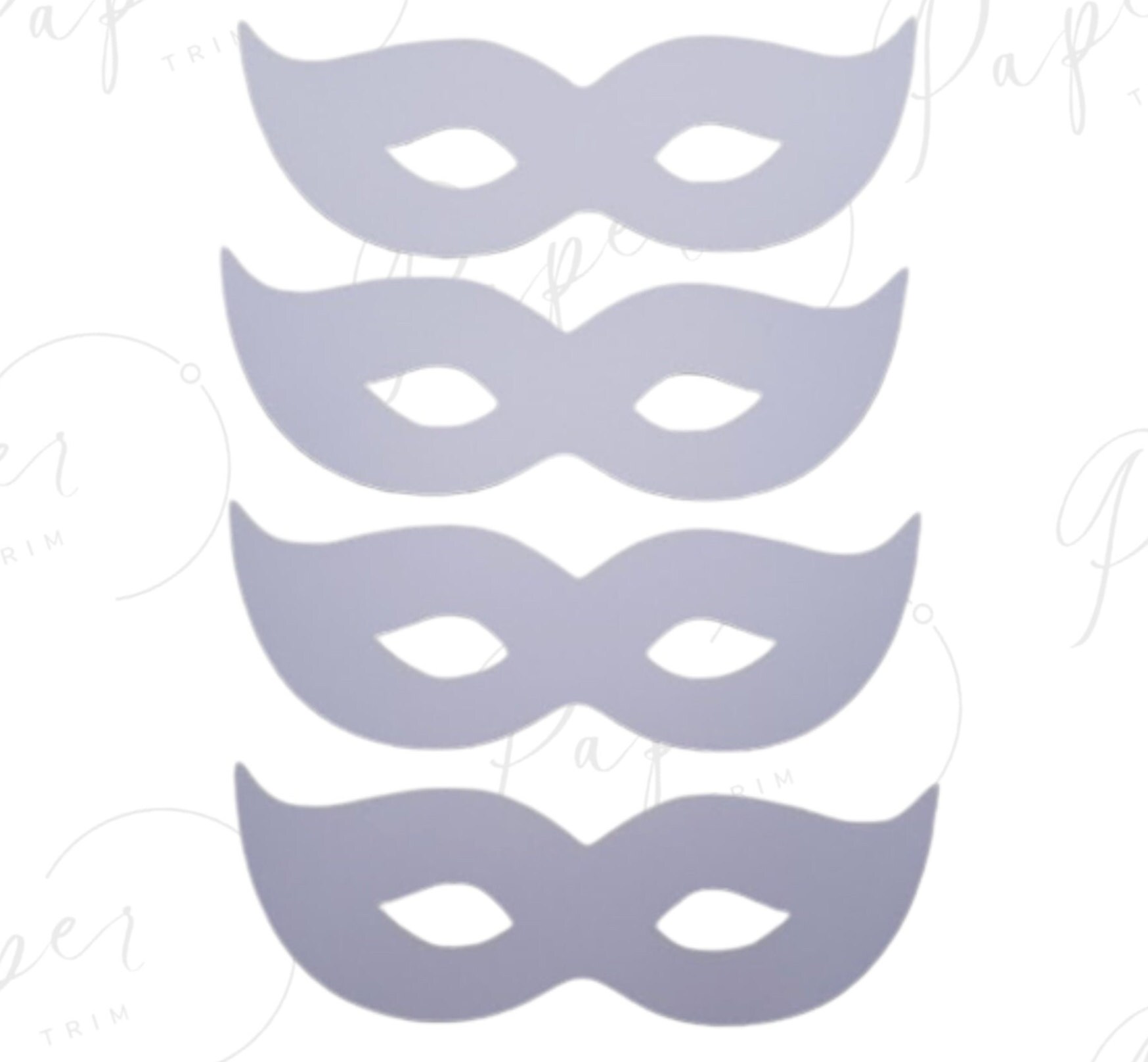 Mask Cardstock Cutouts, Pre-cut Masquerade Craft Shapes, DIY Mask ...