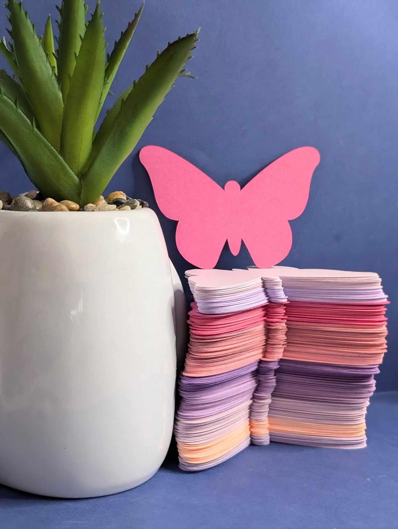 Butterfly Die Cut, Butterfly Card Topper, Journal, Scrapbooking, Paper ...