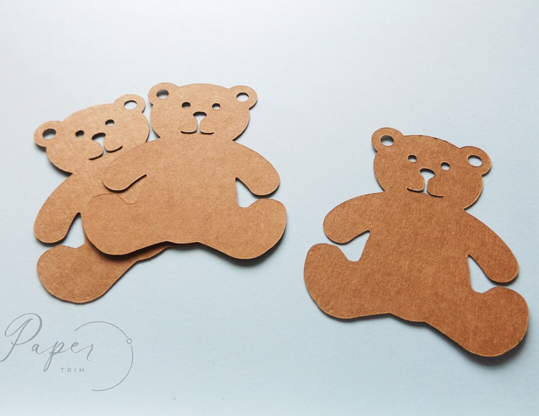 Cardstock Die Cut, Cardstock Label, Cardstock Teddy Bear, Cardstock Tag ...