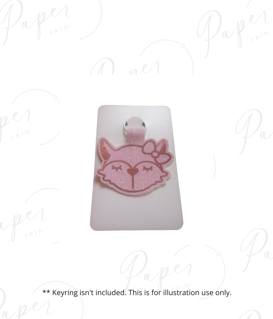 Keyring Holder Cards, White Card Keyring Display Cards, Key Ring ...