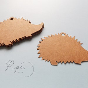 Hedgehog, Gift Tag, Craft Labels, Party Favour Tag, Woodland, Kids Tag ...