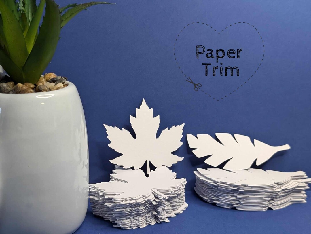 Leaf Cardstock Cutouts, DIY Leaf Craft Supplies, Craft Leaves for ...