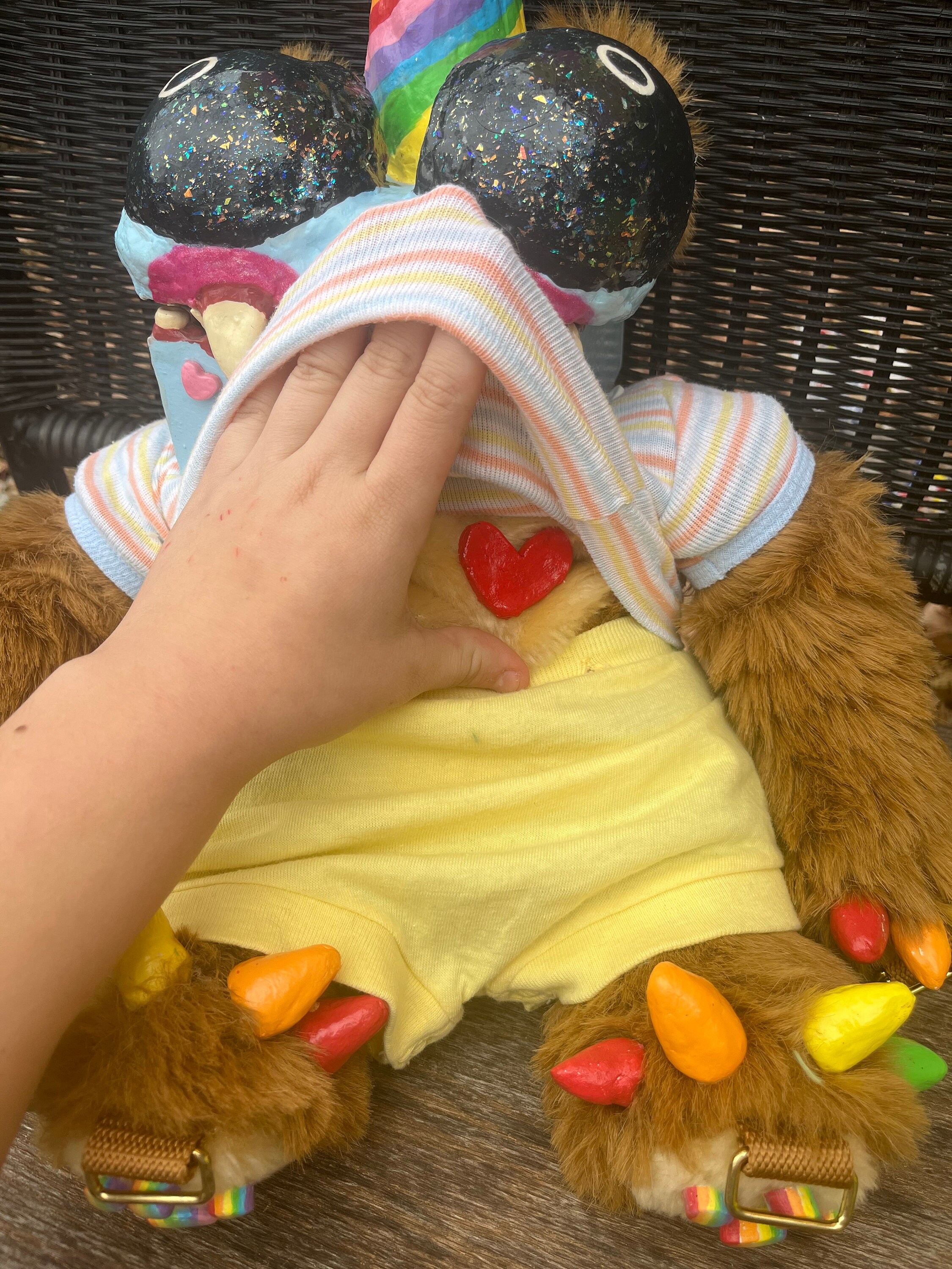 Golly the Giant Box Bear, Backpack Through Mouth. - Etsy