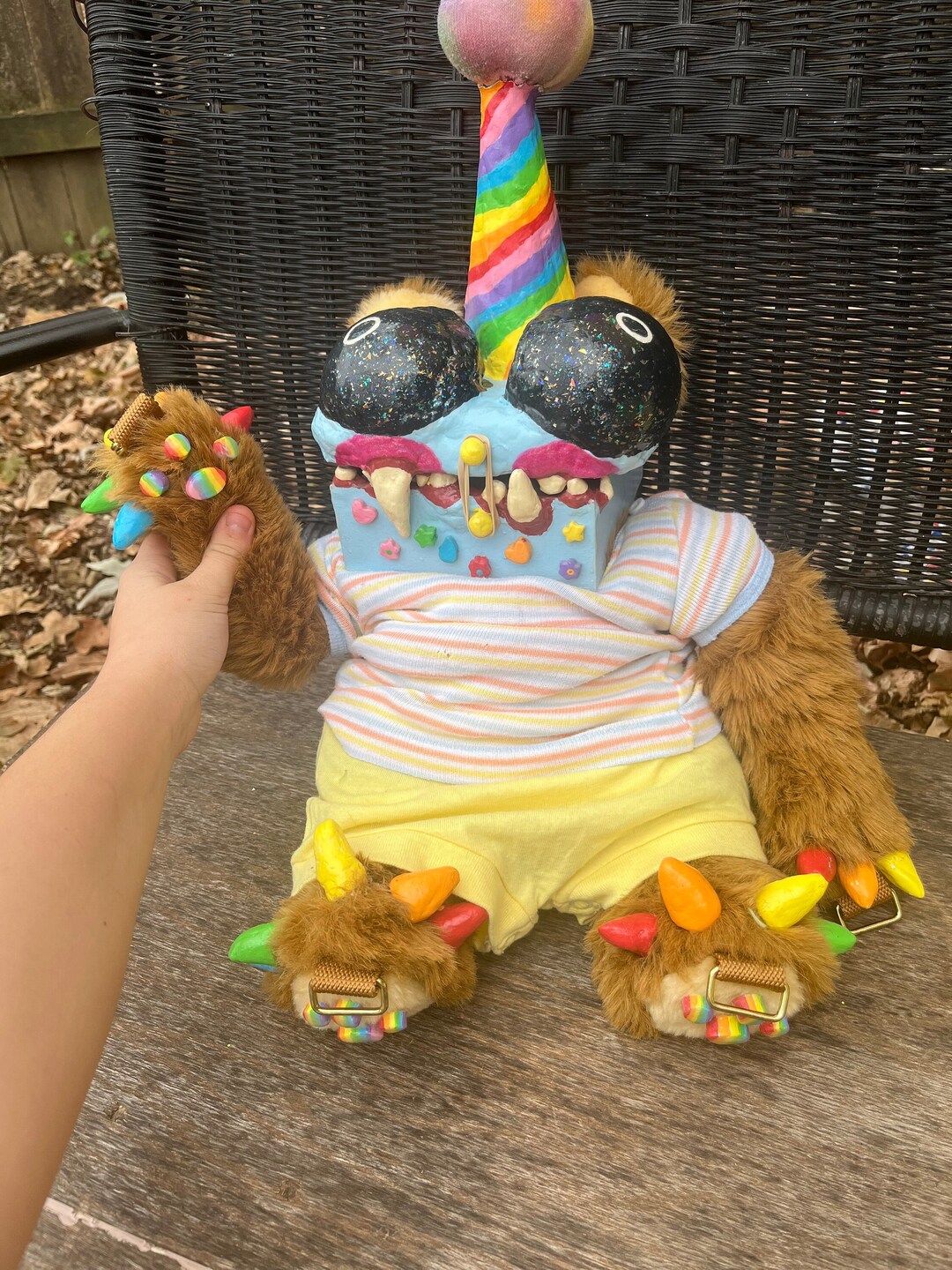 Golly the Giant Box Bear, Backpack Through Mouth. - Etsy