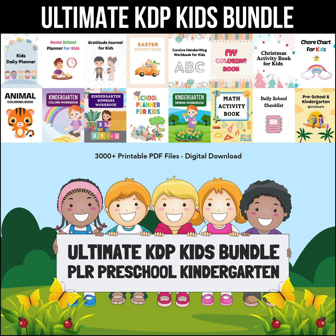 Mega KDP Kids Bundle: 3000+ Printable Activity Pages (PDF) - Etsy
