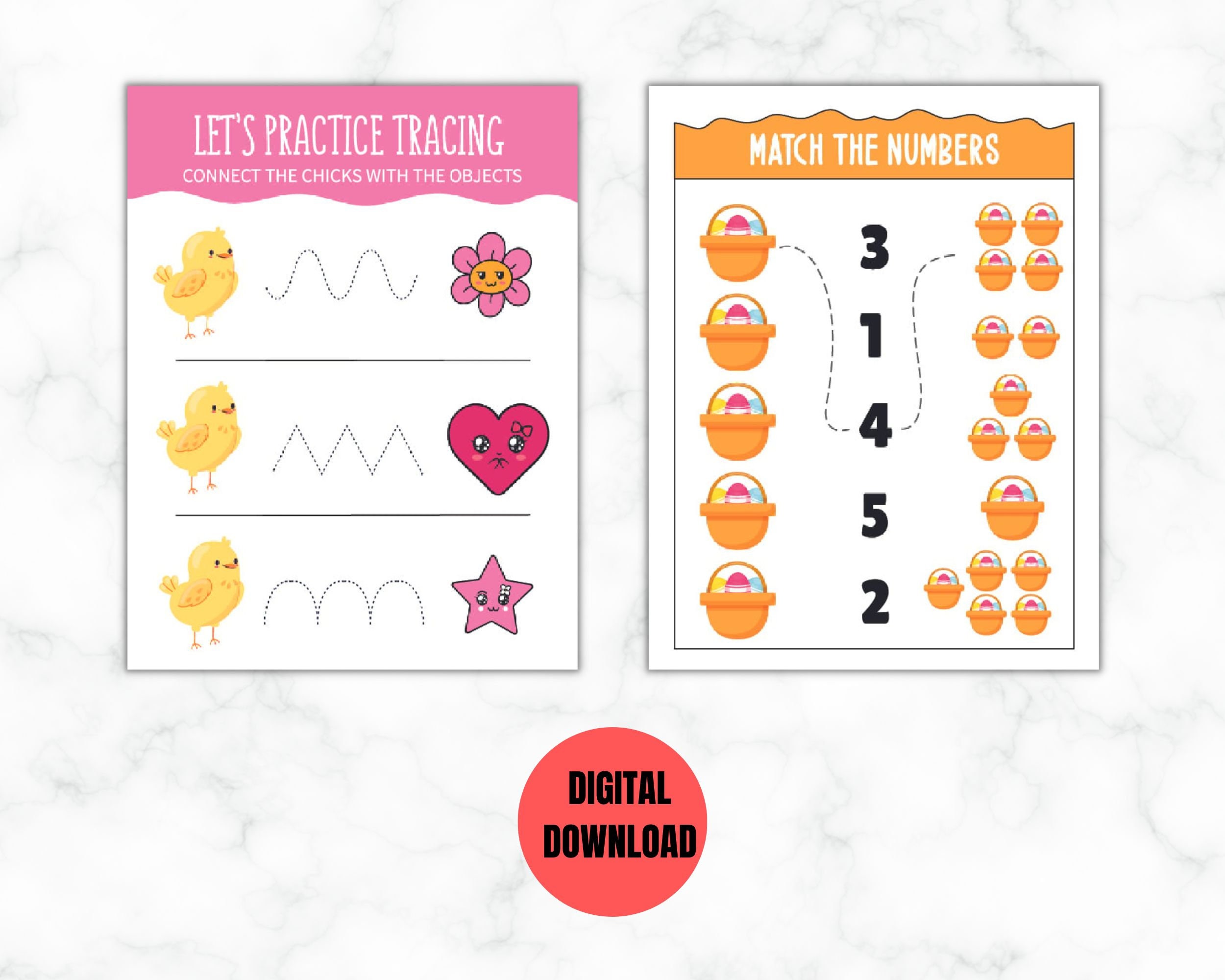 Easter Activity Pages for Kids Pencil Control Handwriting Practice ...