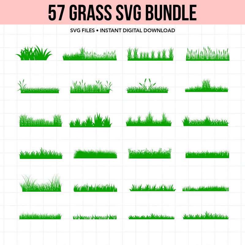 Grass Svg - Etsy