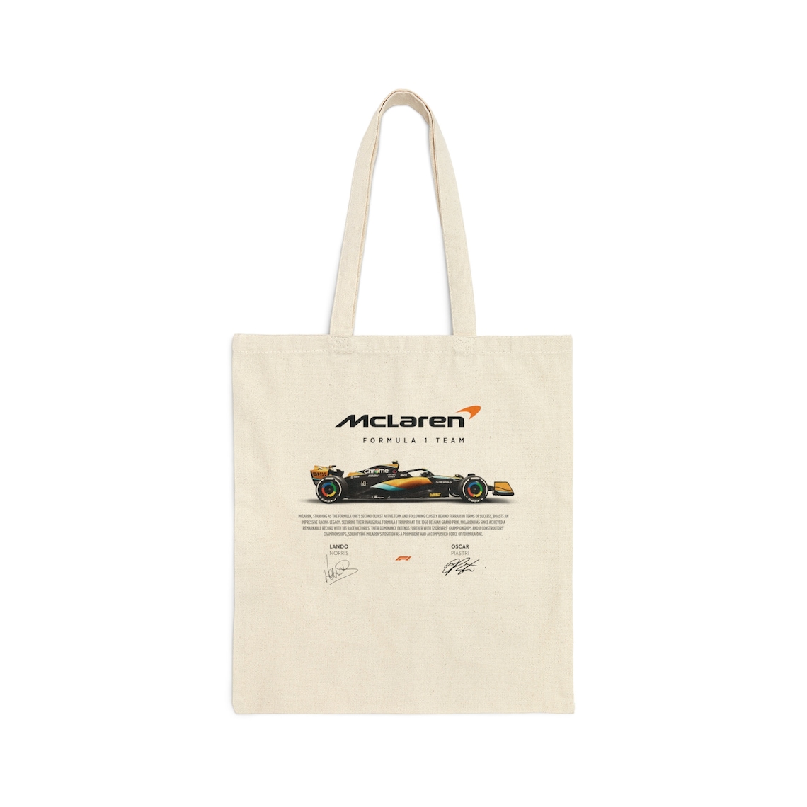 Mclaren Formula 1 Tote Bag Formula One Clothing F1 Formula 1 Gifts - Etsy
