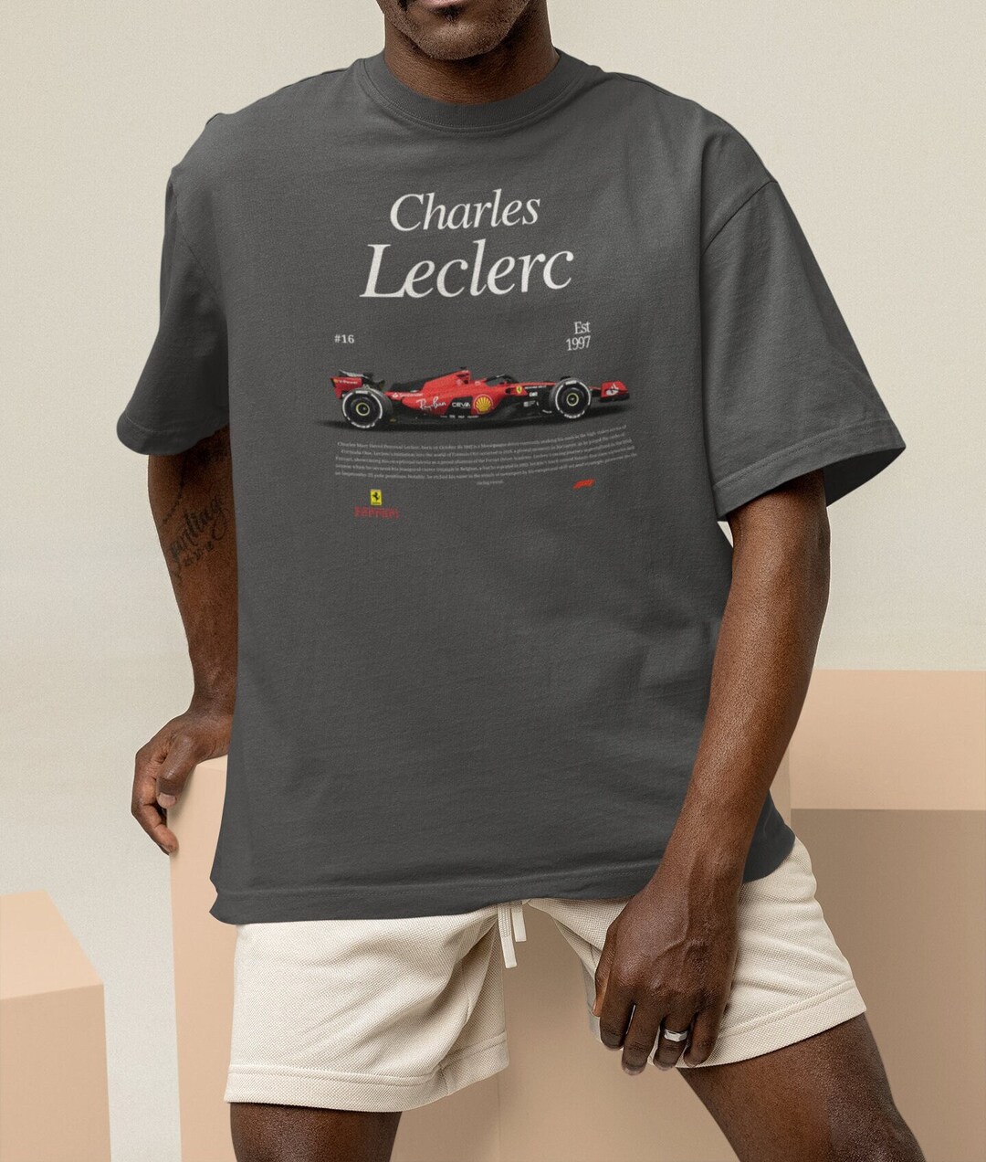 Charles Leclerc Formula 1 Formula 1 T-shirt Formula One Clothing F1 ...