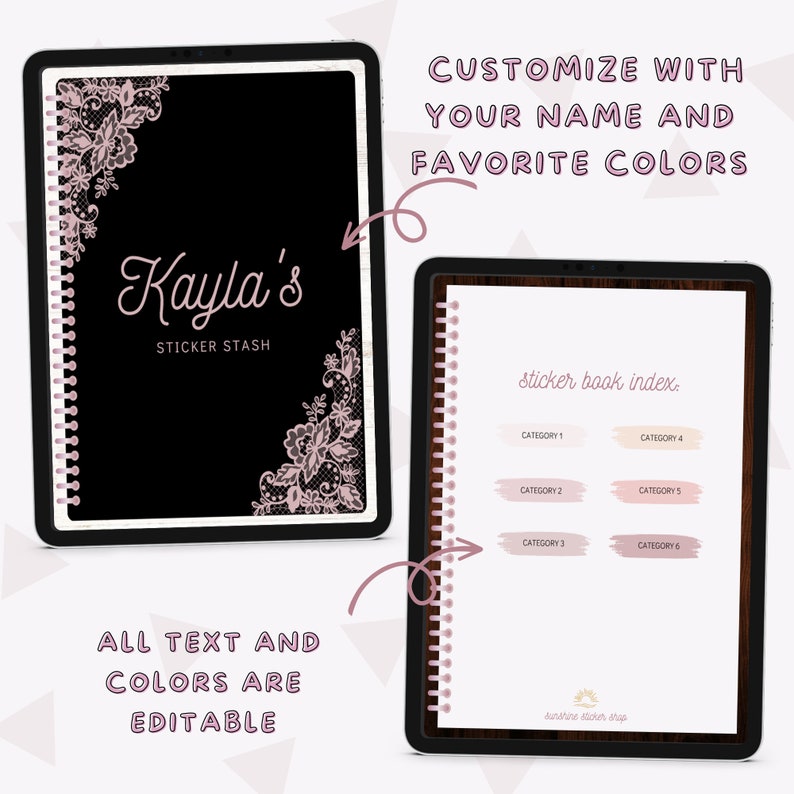 Canva Digital Sticker Book Template | Hyperlinked Sticker Book ...