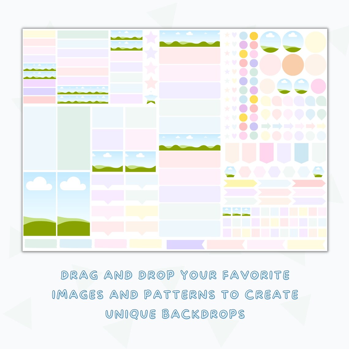 Canva Planner Sticker Template Colorful Sticker Sheet - Etsy