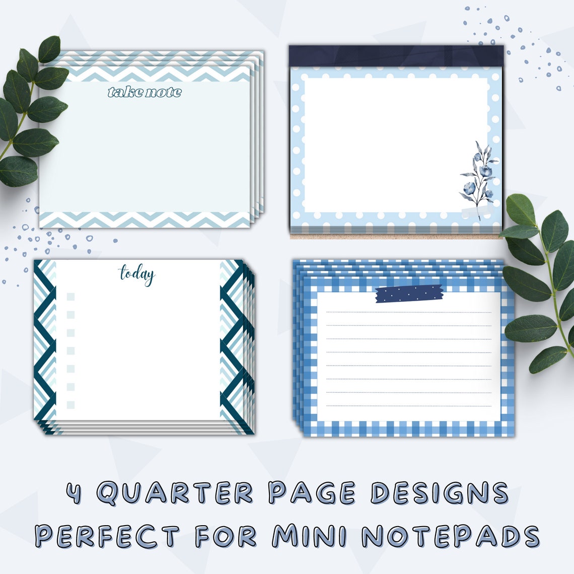 Canva Notepad Template Printable Notepad Multi-size Custom Notepad ...
