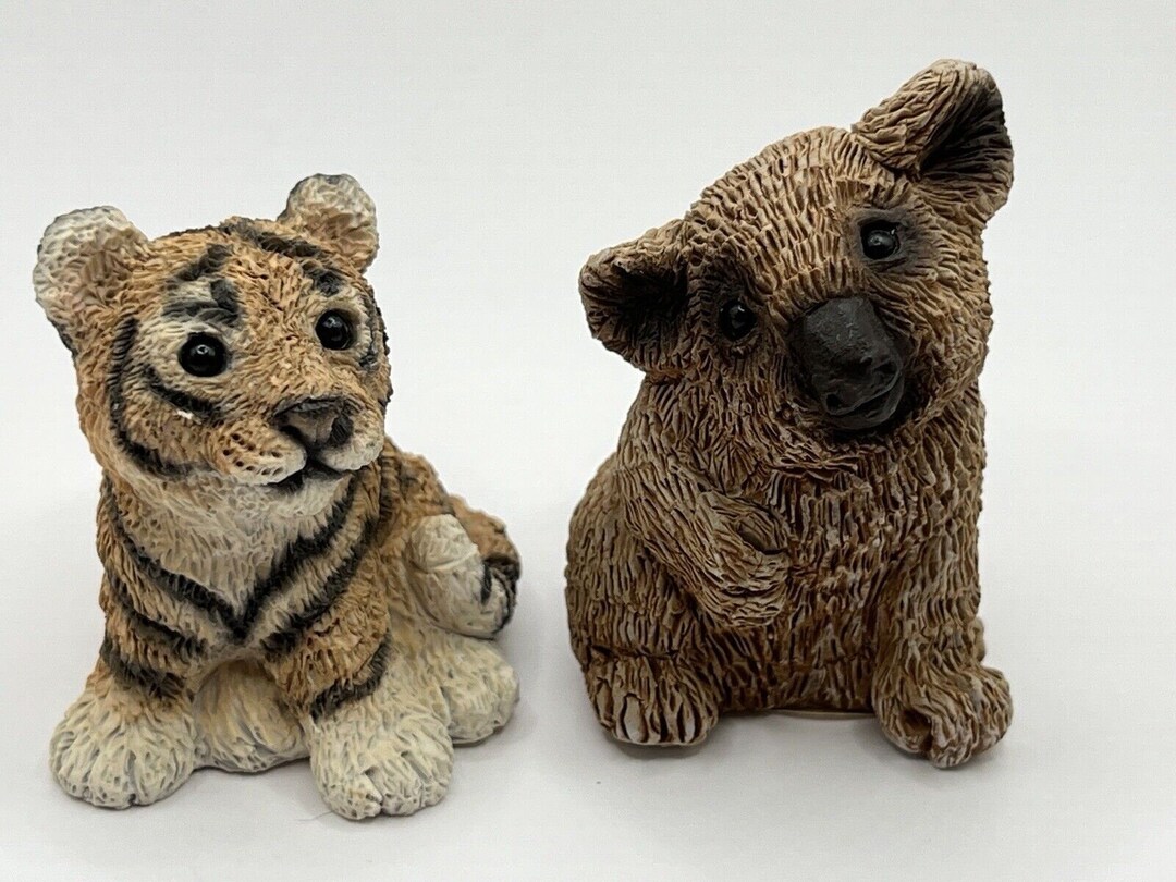 Vintage Stone Critters Littles Koala & Tiger 2 Tall - Etsy