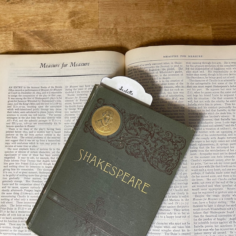 Printable Shakespeare’s Measure for Measure Characters | Blank or Water ...