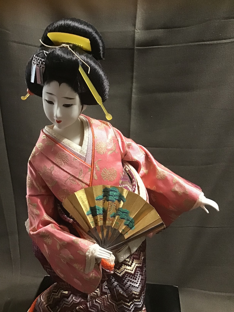 Vintage Japanese GEISHA DOLL Collectible Kyoto Doll Gofun - Etsy