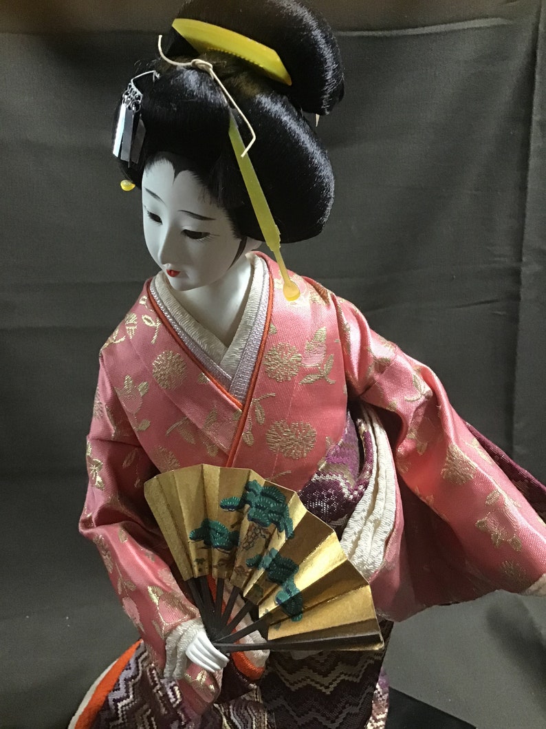 Vintage Japanese GEISHA DOLL Collectible Kyoto Doll Gofun - Etsy
