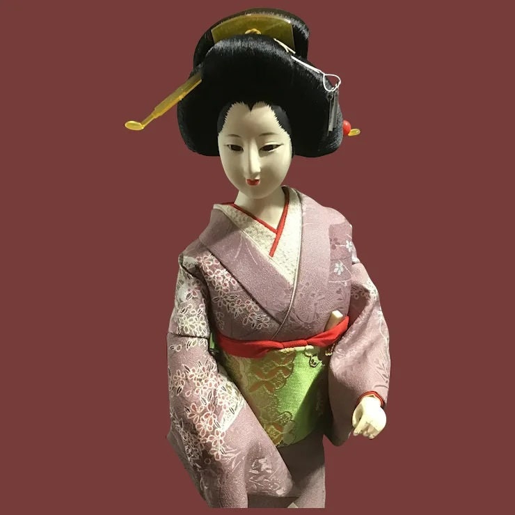 Japanese GEISHA Doll Vintage Kyoto Bijin Doll Gifts Doll Geisha Doll ...