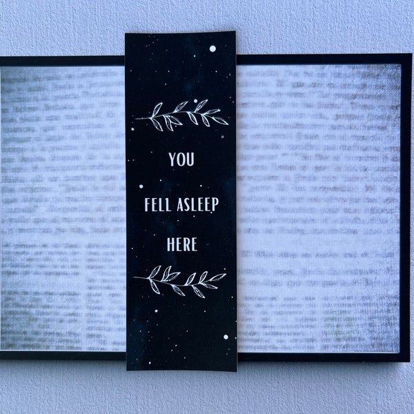 Fell Asleep Here Bookmark - Etsy