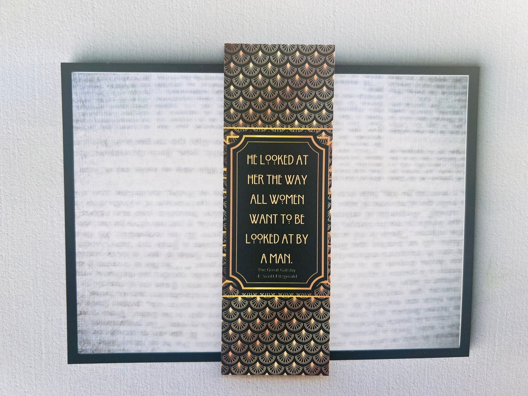 The Great Gatsby Bookmark / Book Classics / Read / Book Lovers - Etsy