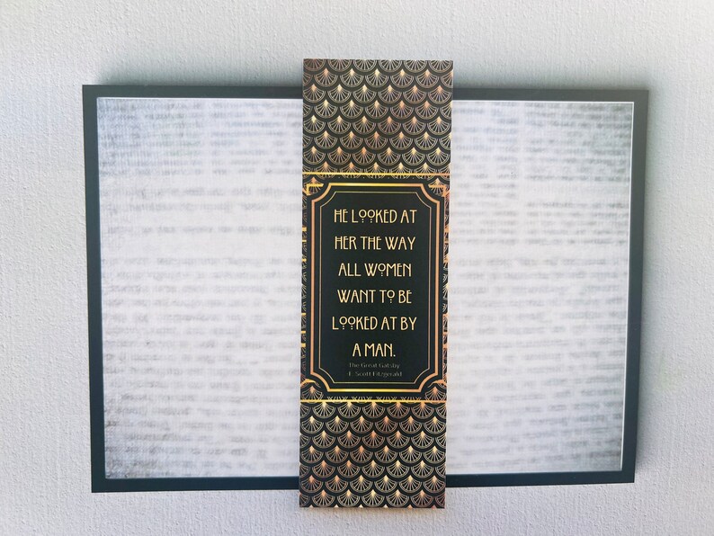 The Great Gatsby Bookmark / Book Classics / Read / Book Lovers - Etsy