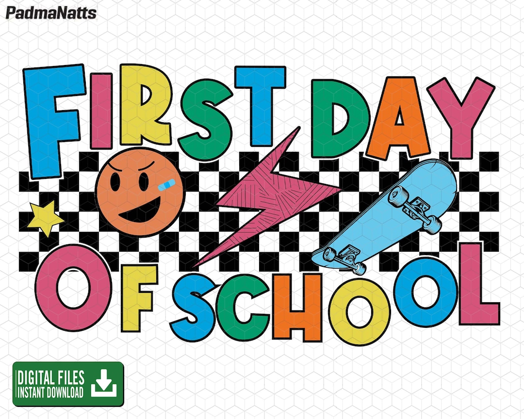 First Day of School Svg Png, 1st Grade Svg, Back to School Svg, Teacher ...