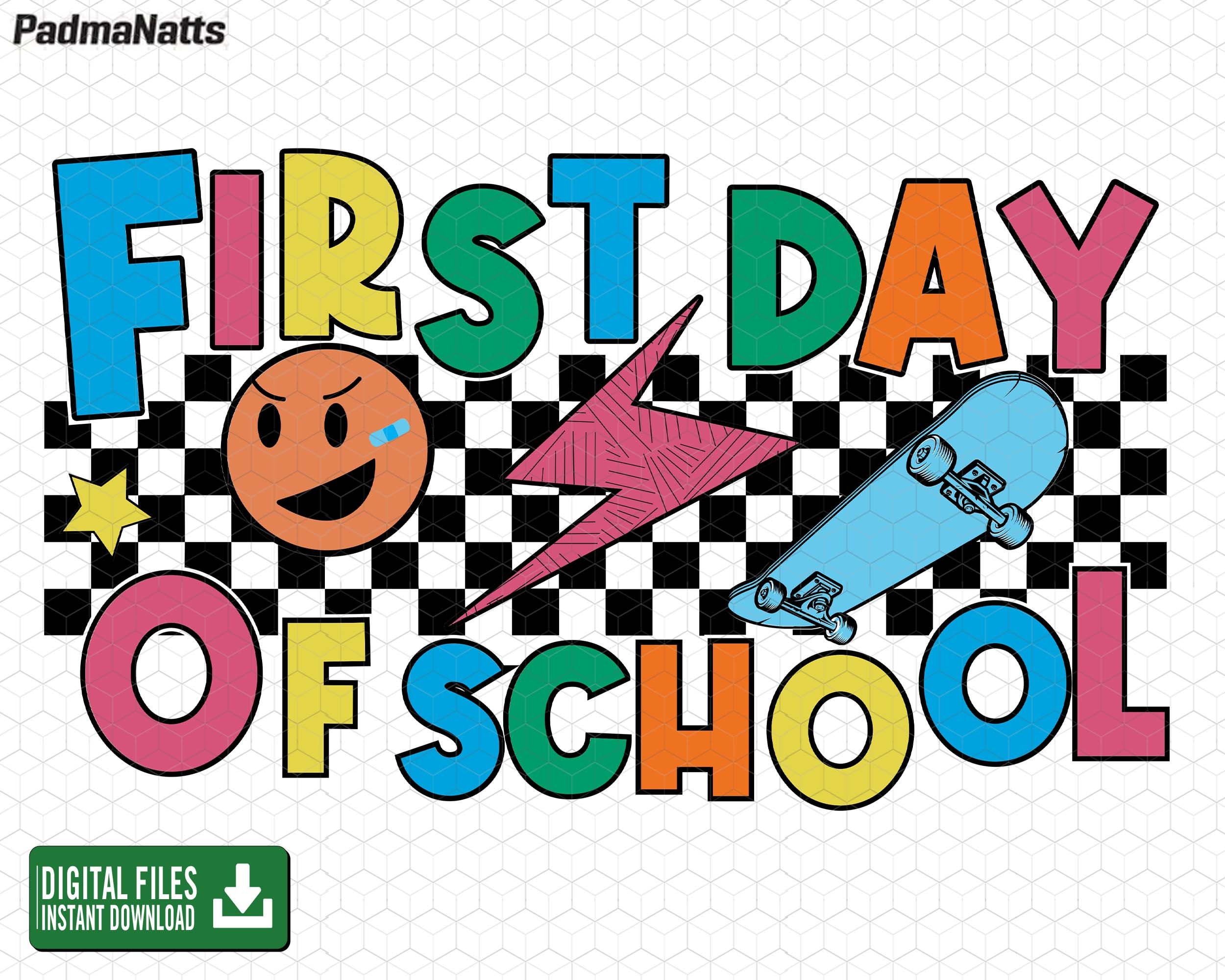 First Day of School Svg Png, 1st Grade Svg, Back to School Svg, Teacher ...