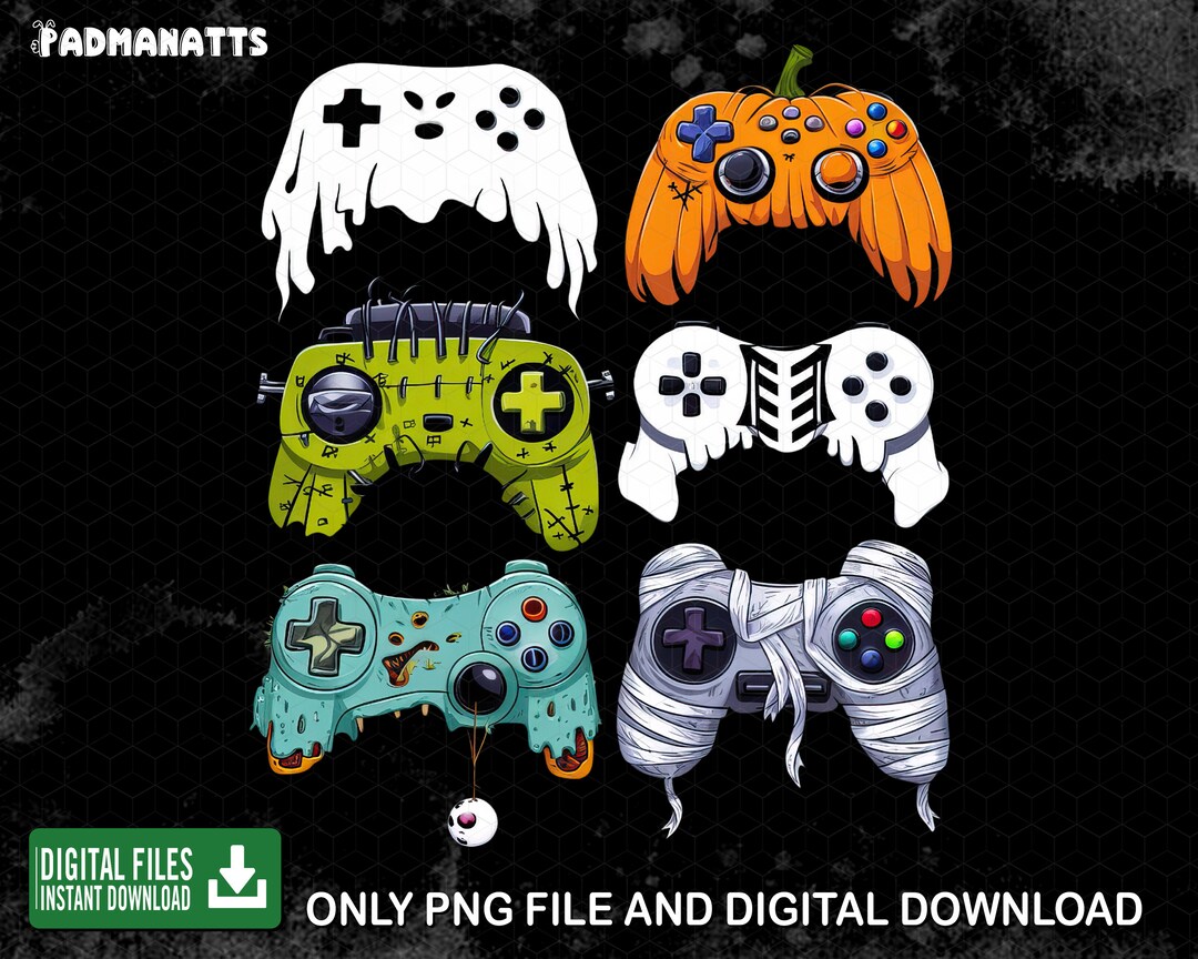 Skeleton Zombie Gaming Controllers Png, Halloween, Spooky Halloween ...