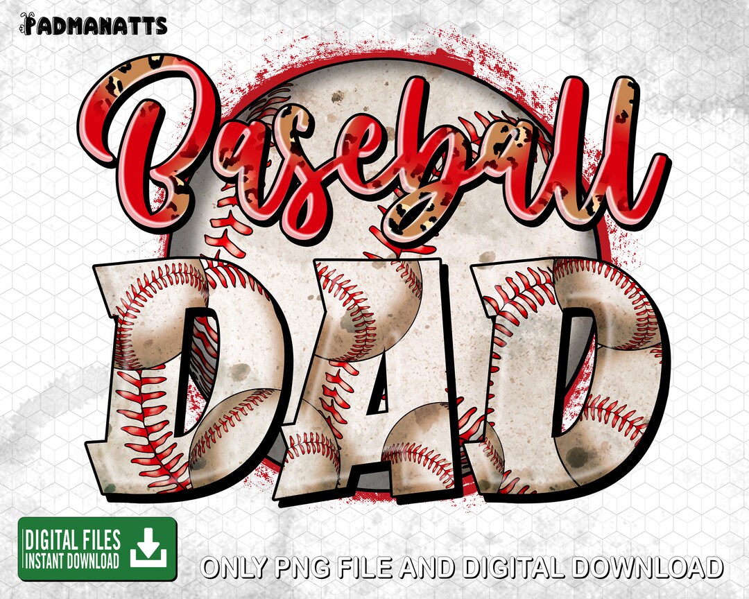 Baseball Dad Sublimation Png, Baseball Dad, Softball Dad, Dad Design ...