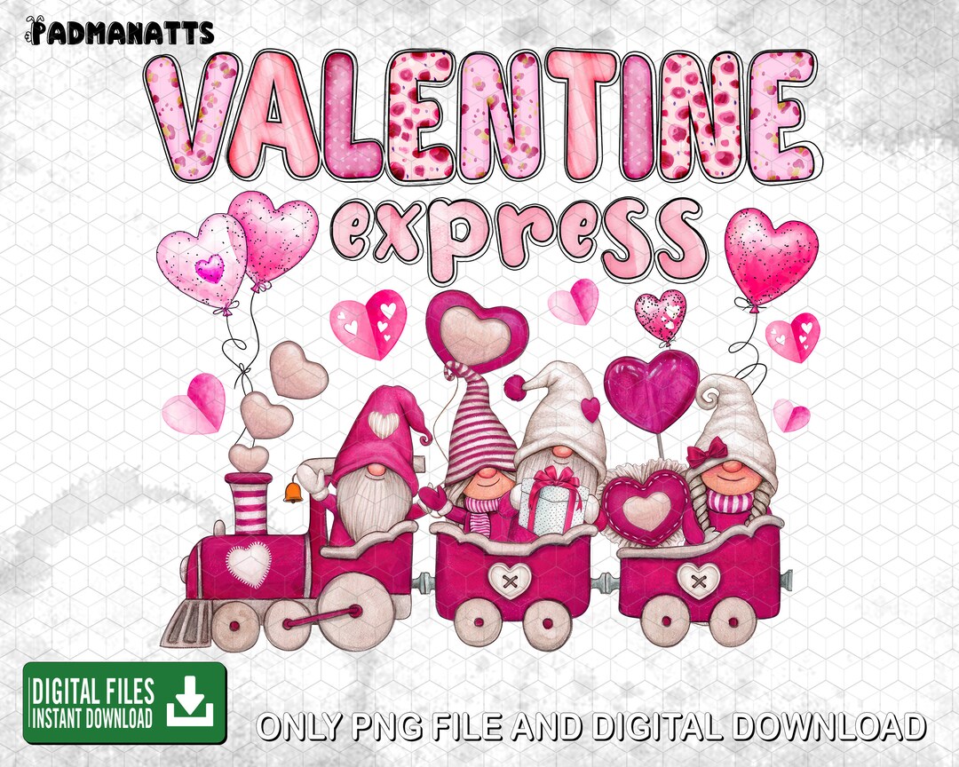 Valentine Express Gnome Png, Valentine's Day, Love Valentines, Happy ...
