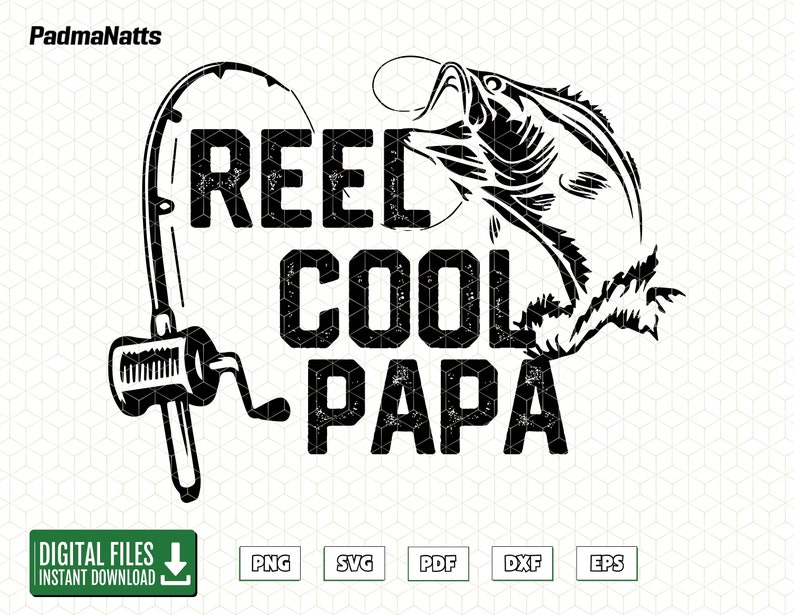 Reel Cool Papa Svg Fathers Day Svg Papa Svg Fishing Dad - Etsy